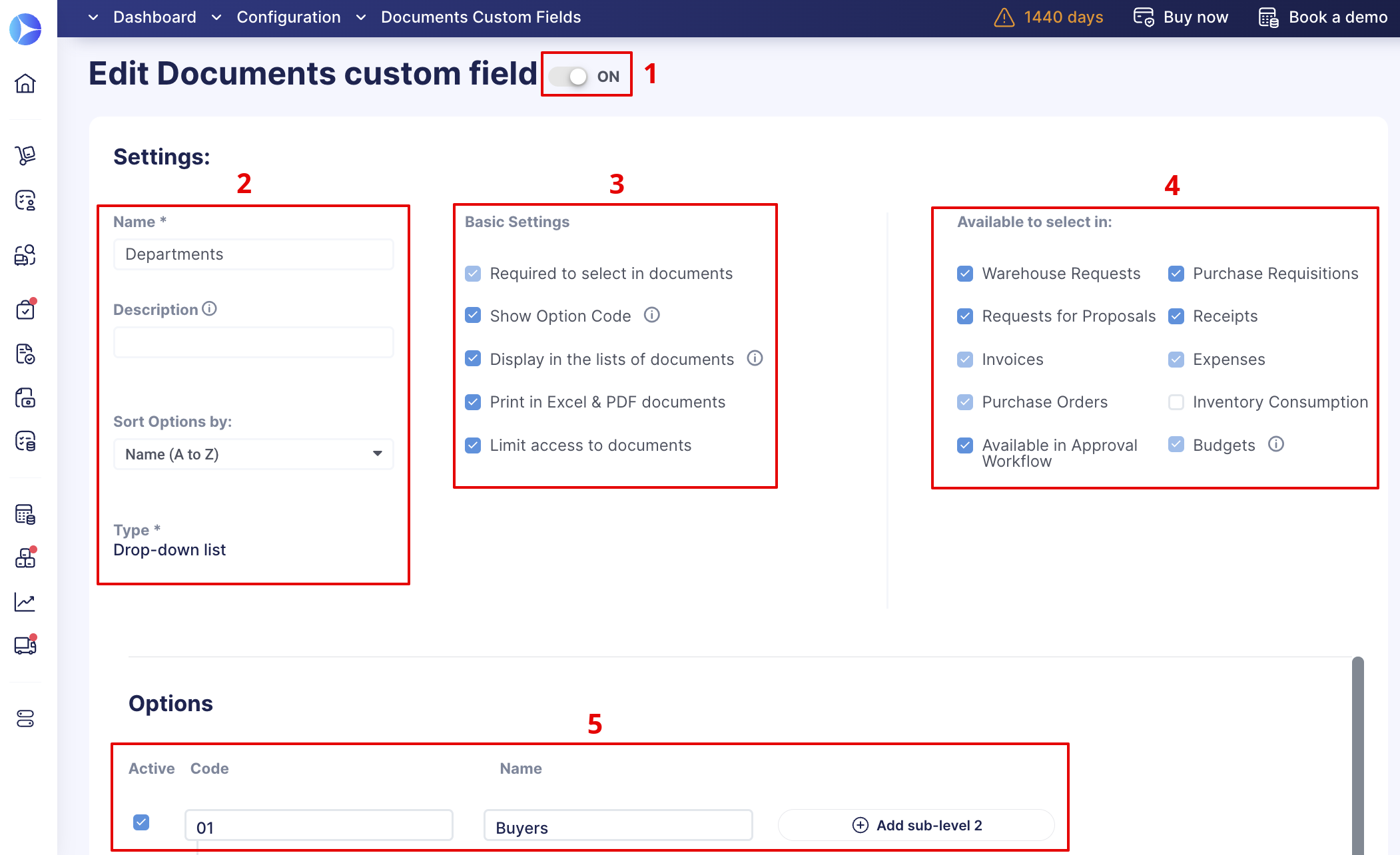 Custom Fields for Documents: Creation and Management